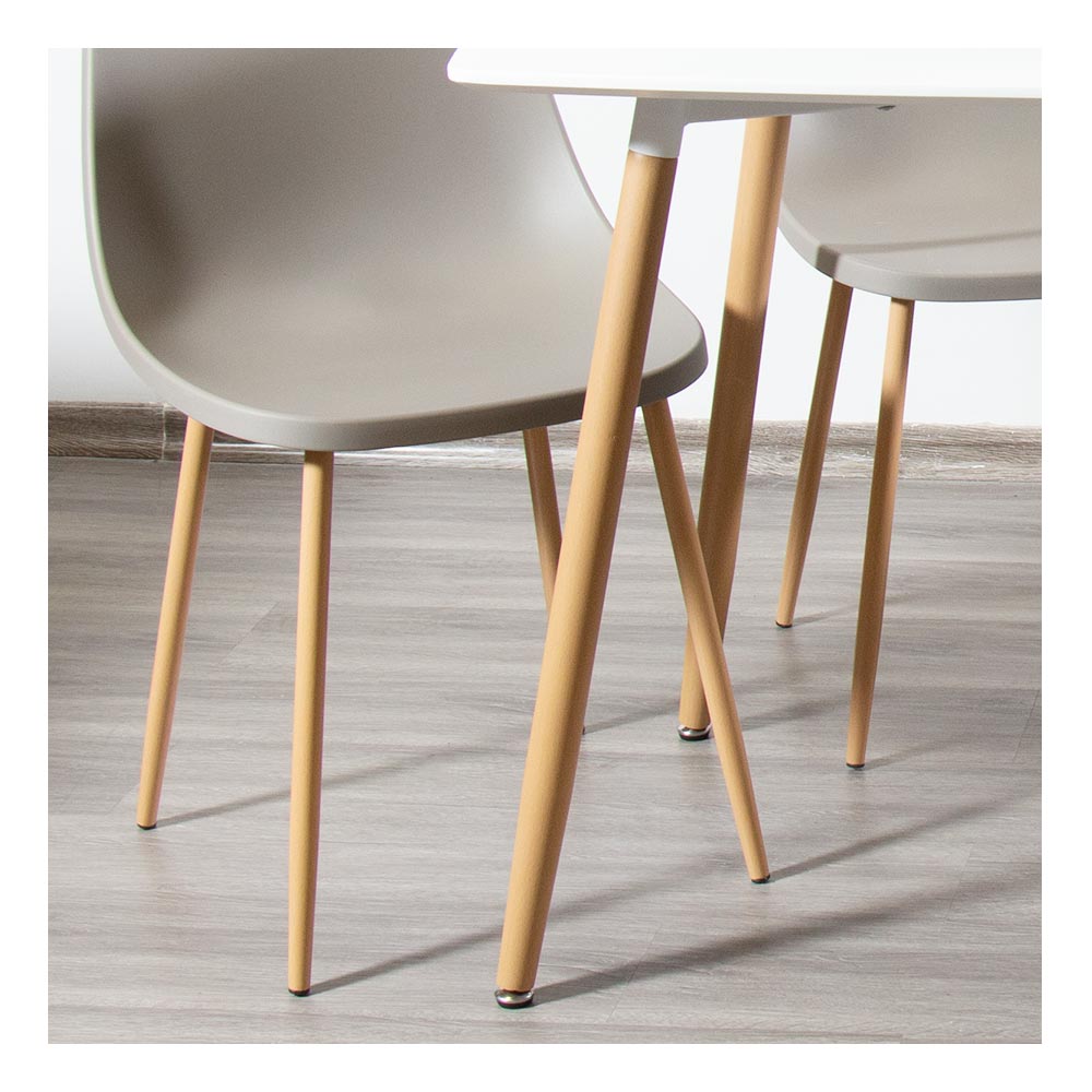 Mesa de Comedor Rectangular Alice | Blanco -El Bosque