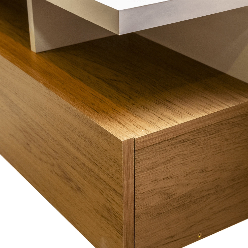 Panel Para Tv Brasil 55" | Bi Color Buriti /off White - El Bosque Muebles