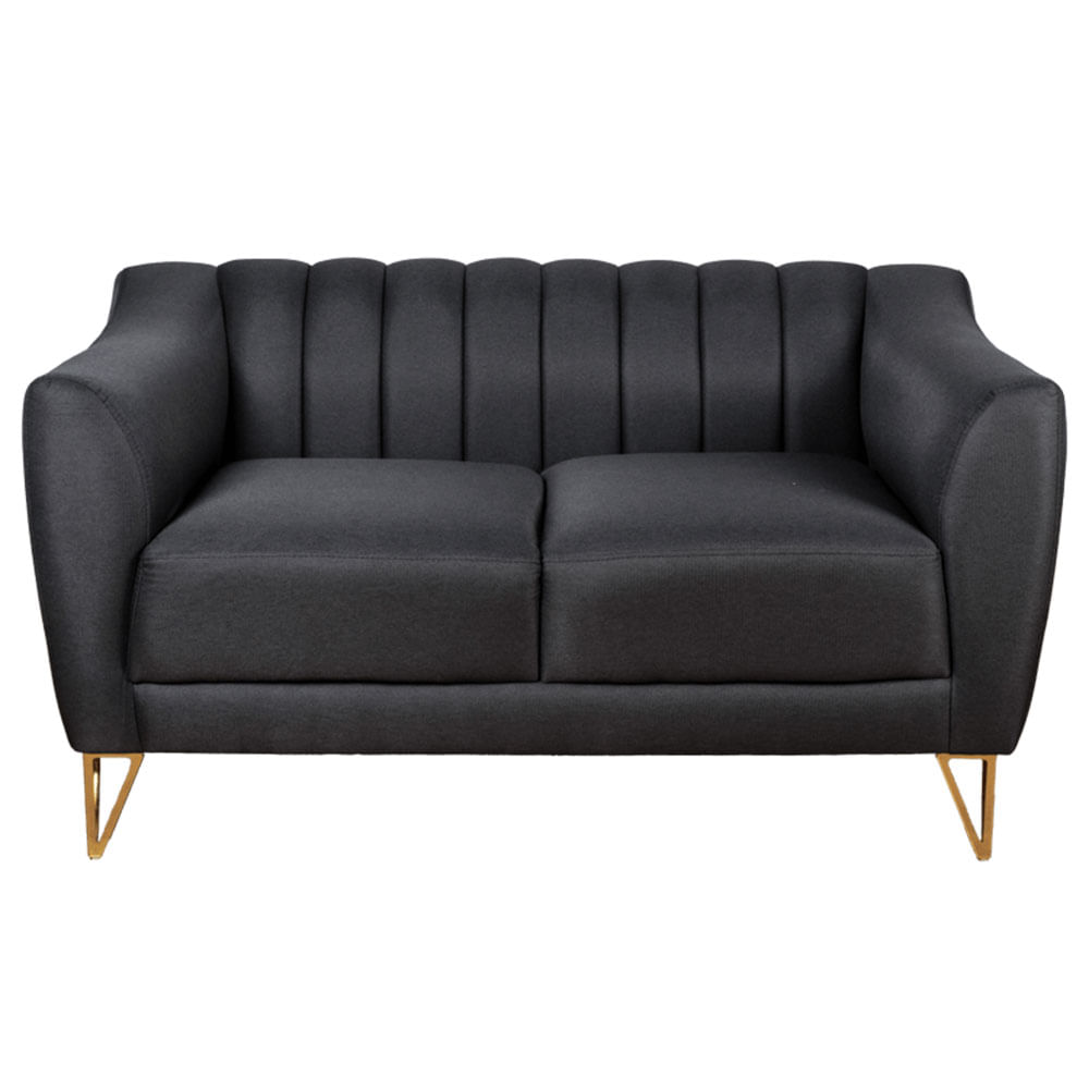 Sofá 2P Monaco | Gris Oscuro - El Bosque Muebles