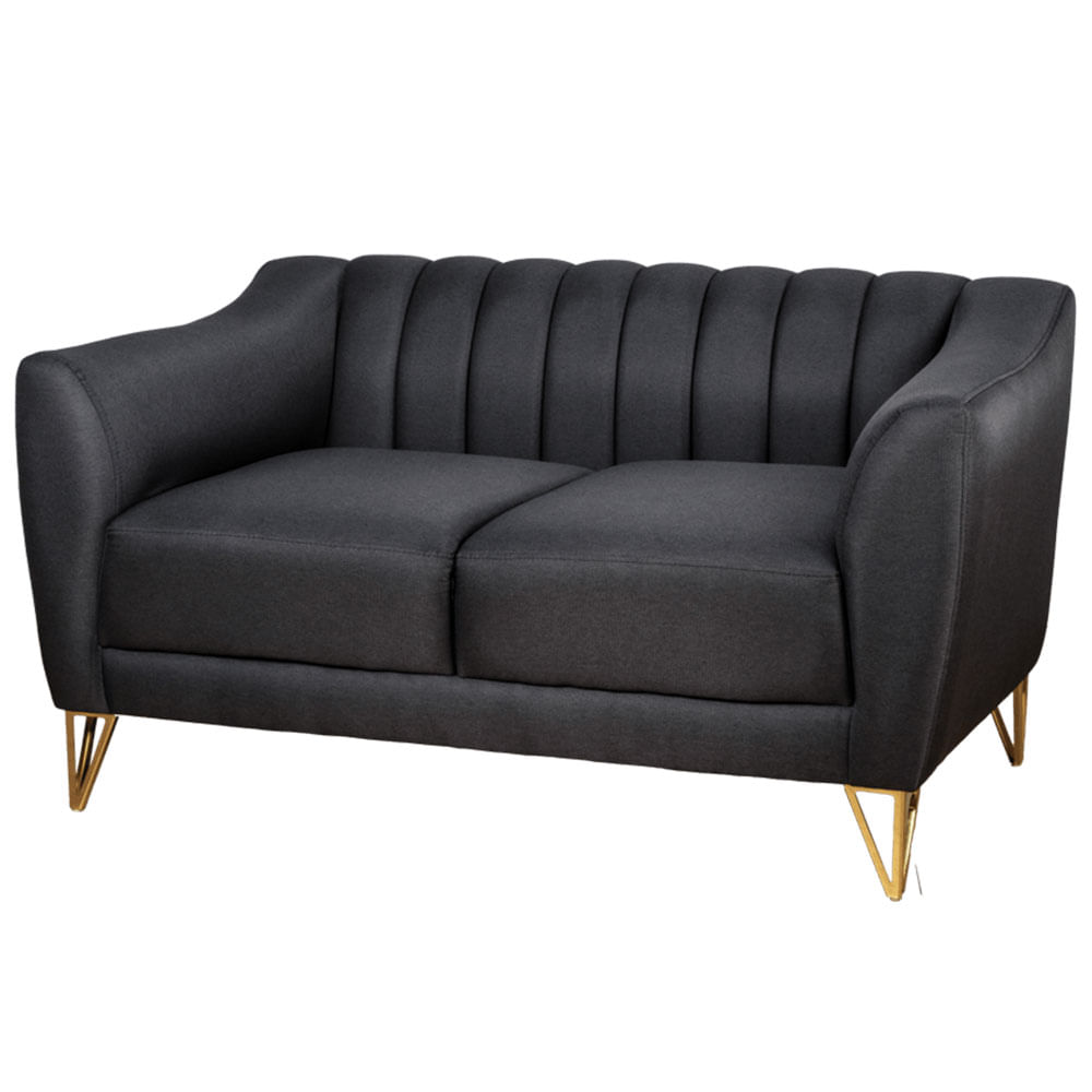 Sofá 2P Monaco | Gris Oscuro - El Bosque Muebles