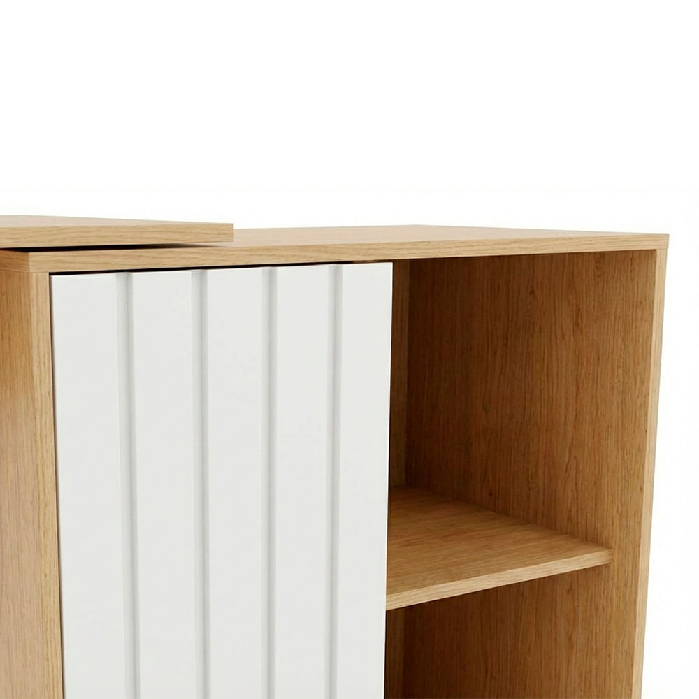 Escritorio Tech | Bi Color Freijo /Off White - El Bosque